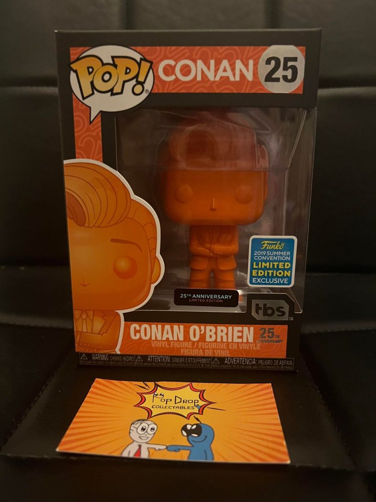 Conan o’Brien (orange) Comic Con 25- Pop Vinyl Figure - Pop Drop ...