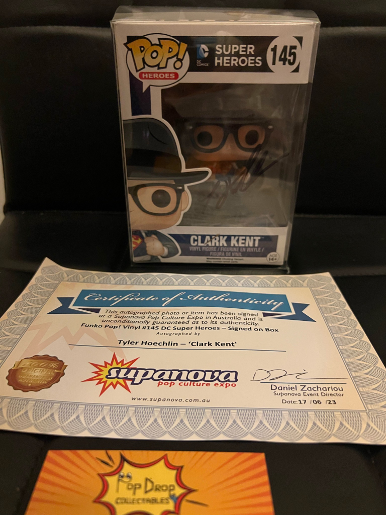 Clark Kent SIGNED by Tyler Hoechlin Pop - Pop Drop Collectables - Your Premier Hobby Store