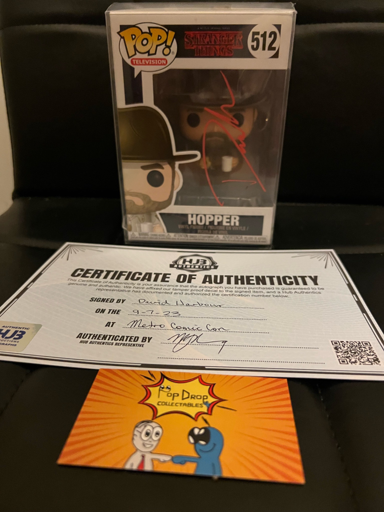 Hopper SIGNED With COA Pop! - Pop Drop Collectables - Your Premier ...